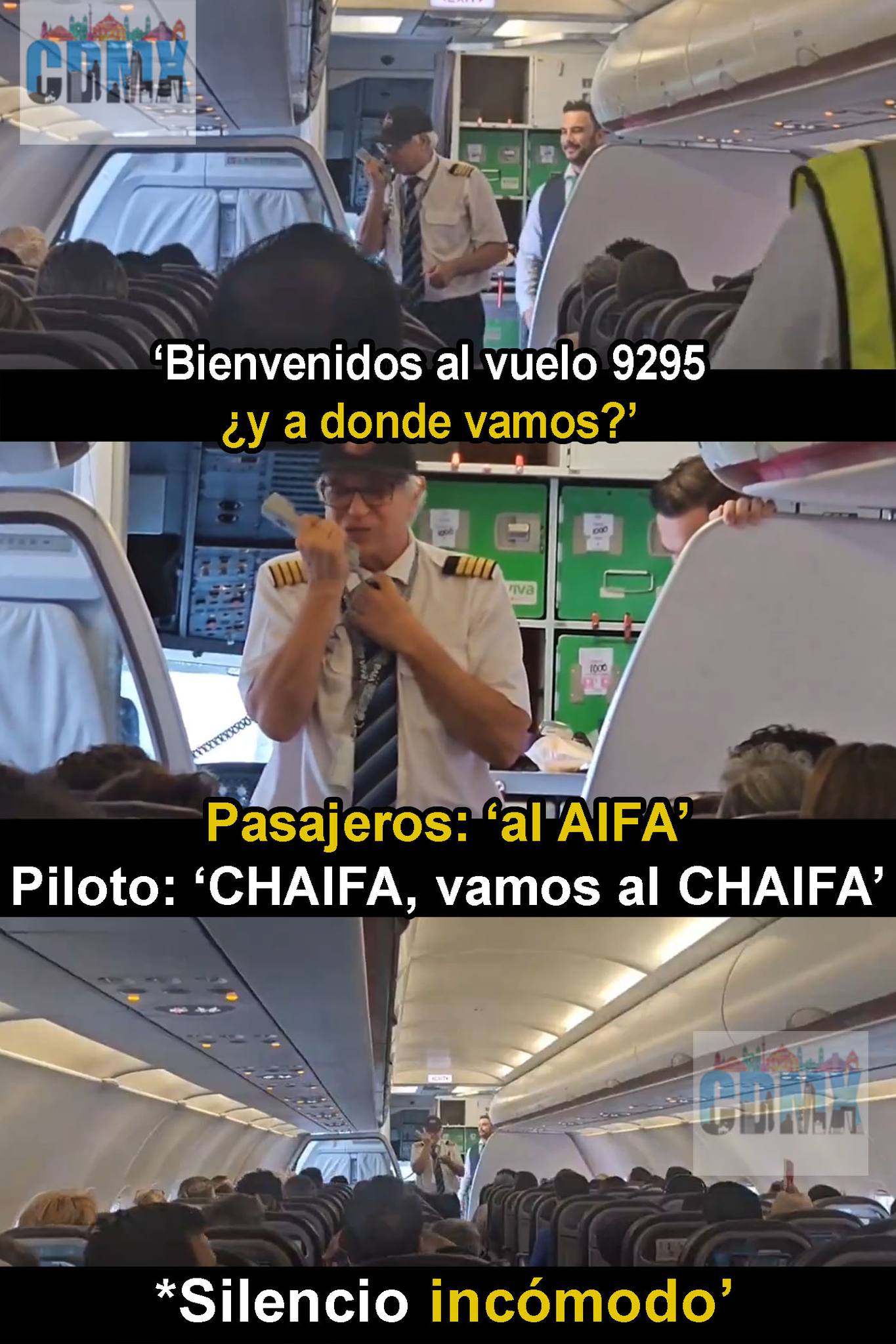 Usuarios tunden en redes a piloto por burlarse del AIFA en pleno vuelo ...